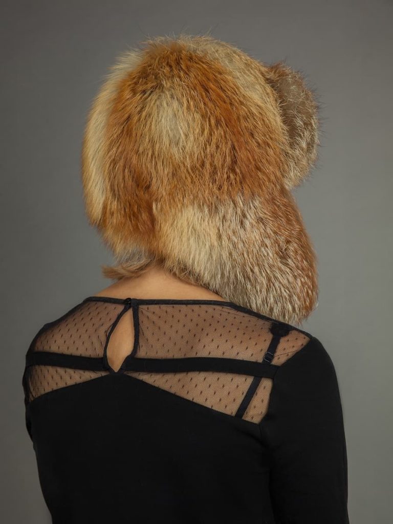 Red Fox Fur Russian Ushanka Trapper Hat | NordFur