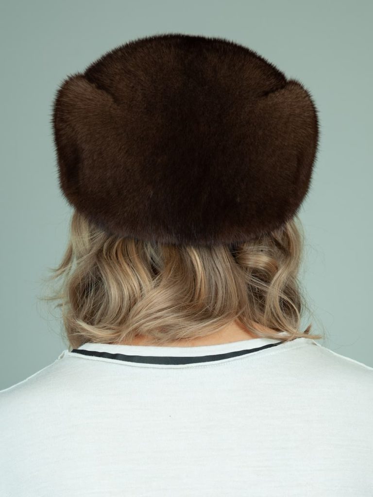 Classic Natural Brown Mink Fur Hat | Handmade by NordFur